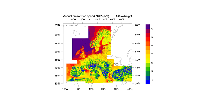 Production runs for the mesoscale wind atlas have been launched